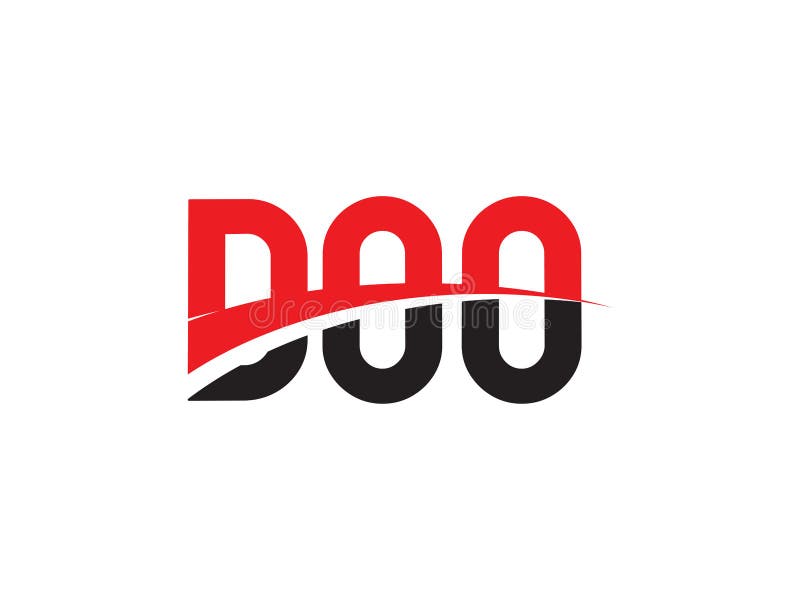 DOO Letter Initial Logo Design Vector Illustration Stock Vector ...