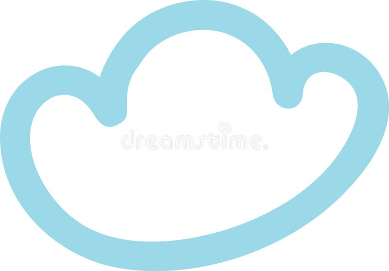 Doodle Abstract Cloud Shape Stock Vector - Illustration of cartoon ...