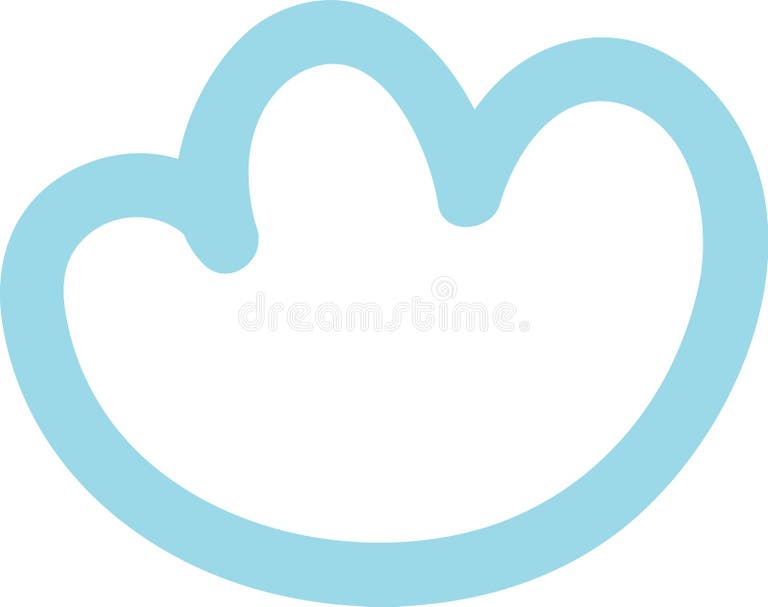 Doodle Abstract Cloud Shape Stock Vector - Illustration of retro ...