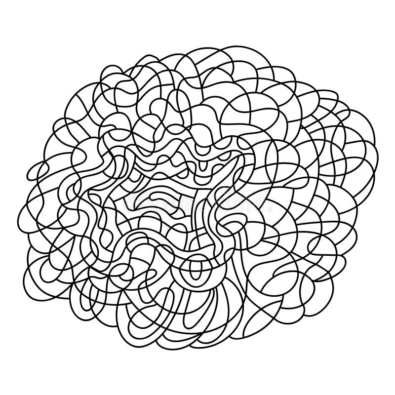 Doodle Abstract Element Drawing. Vector Illustration Stock Vector ...