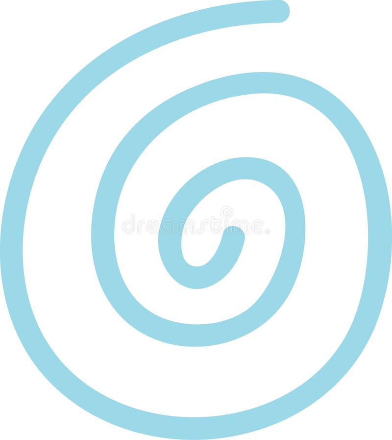 Doodle Abstract Snail Line stock illustration. Illustration of snail ...