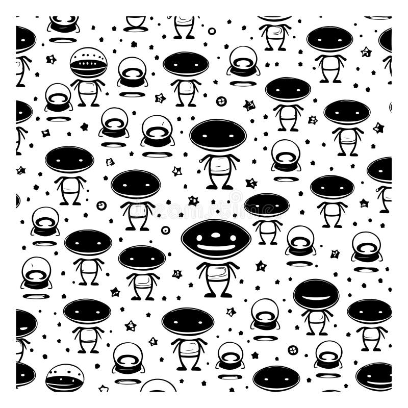 Doodle Alien Ufo Space Hand Draw Illustration Sketch Hand Draw Stock ...