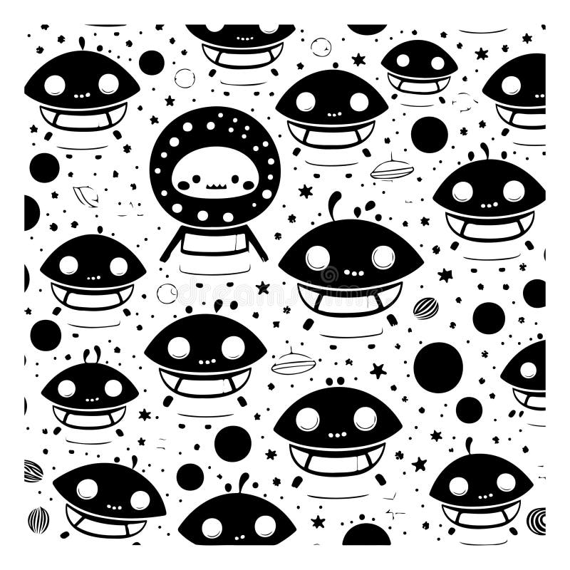 Doodle Alien Ufo Space Hand Draw Illustration Sketch Hand Draw Stock ...