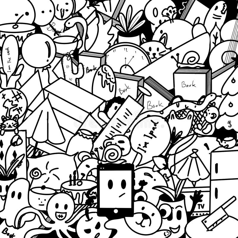 This is Doodle Art I Hope You All Stock Illustration - Illustration of ...
