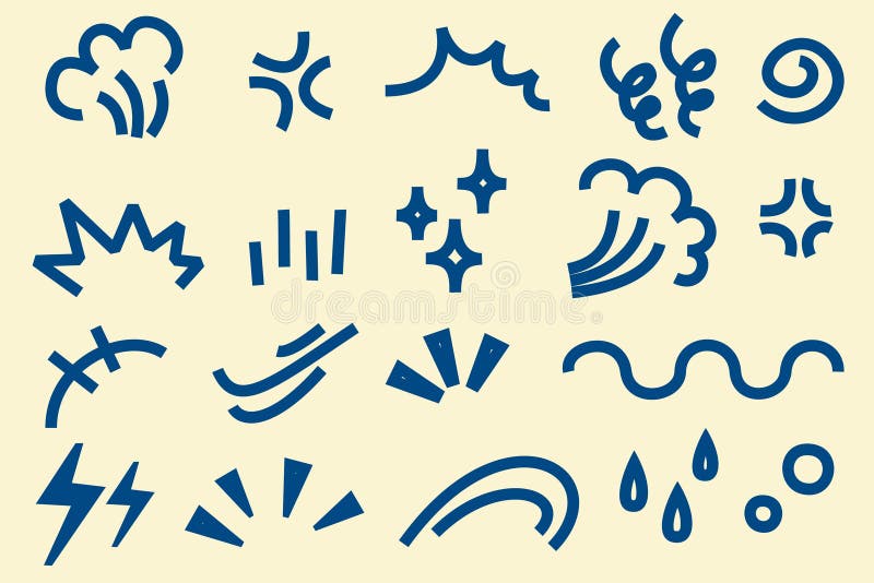 Doodle Art Vector Illustration. Composition of Various Geometric Shapes ...