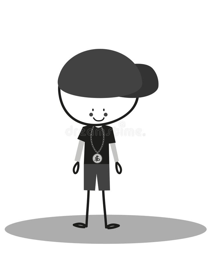 Doodle bad boy stock vector. Illustration of frustrated - 52688755