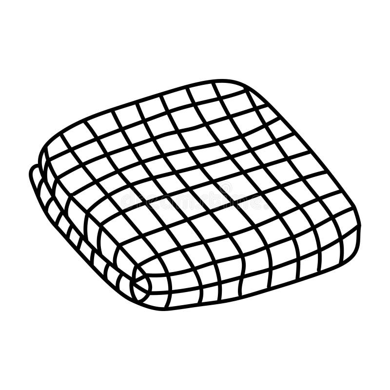 Doodle Beach Mat Illustration. Doodle Style Stock Vector - Illustration ...