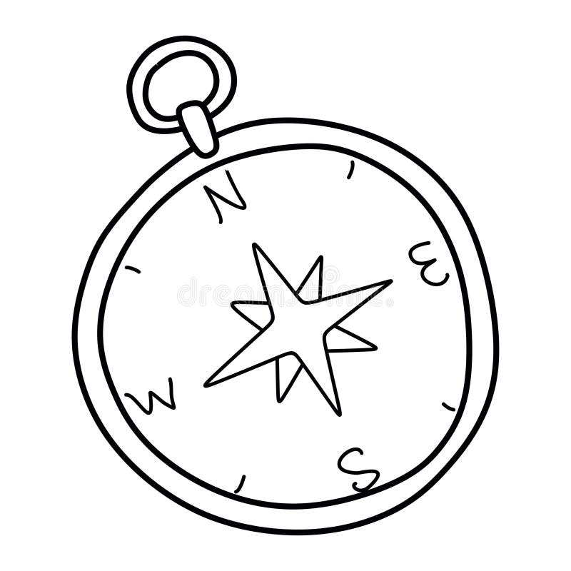 Line Art Compass Stock Illustrations – 16,718 Line Art Compass Stock ...