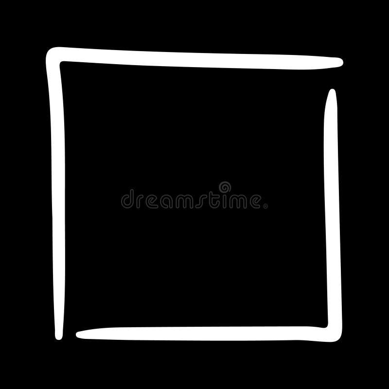 Doodle Brackets for Quotation. Hand Drawn Square Line Frame for Title ...