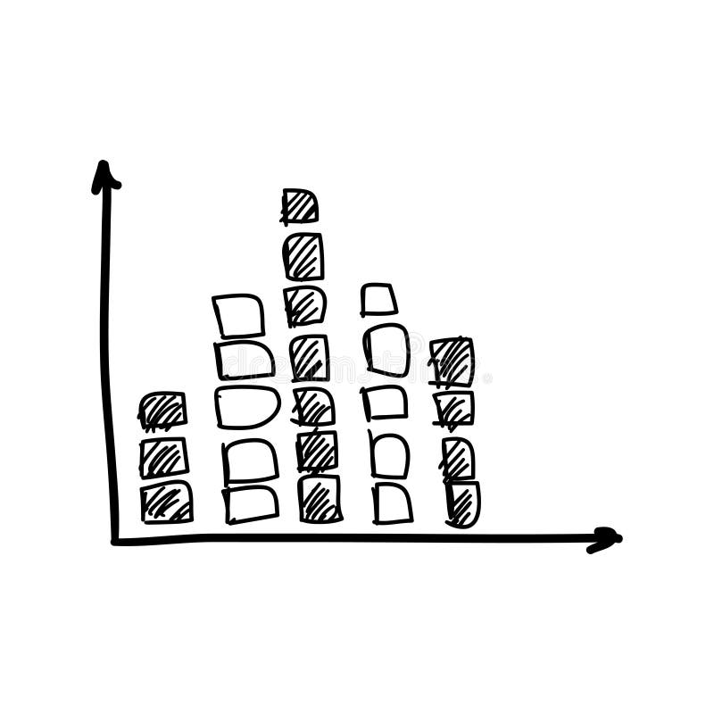 Doodle Graph Illustration stock illustration. Illustration of analyzing ...