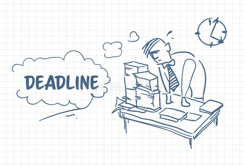 Documents Doodle Icon, Vector Color Line Illustration Stock Vector ...