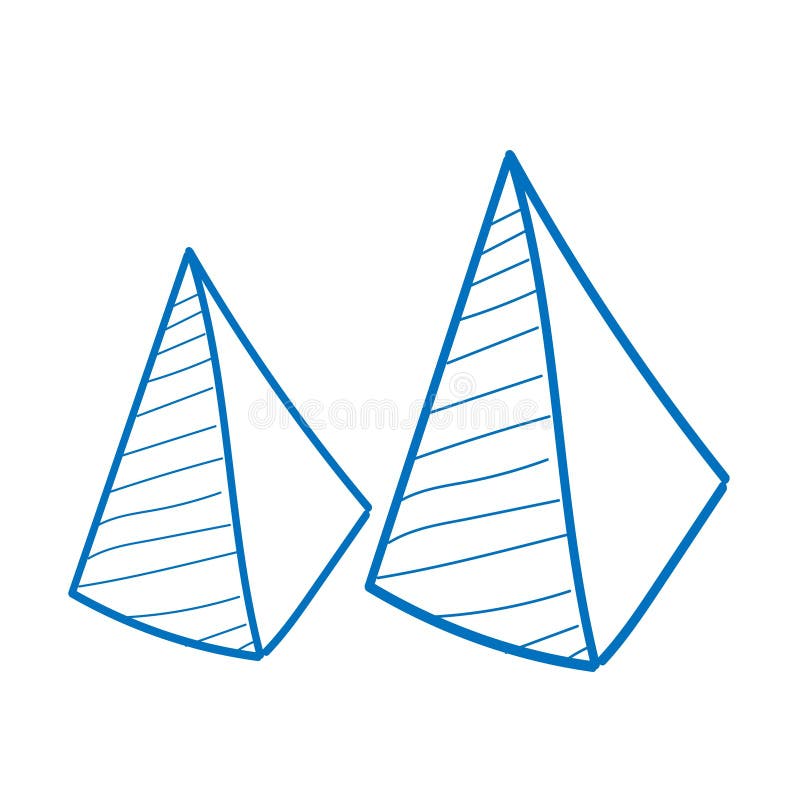 Doodle of Business Summary Pyramid Graph Stock Vector - Illustration of ...