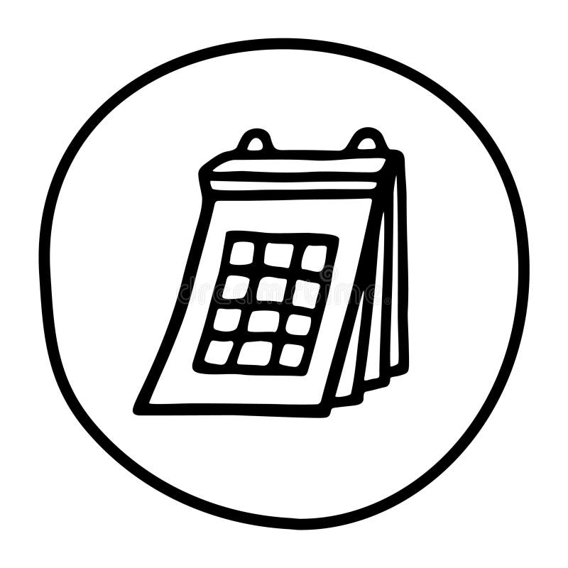 Calendar Icon Freehand Stock Illustrations – 1,156 Calendar Icon ...