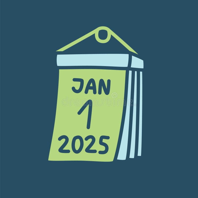 Doodle Calendar Schedule Icon or Logo, Hand Drawn with Thin Black Line ...