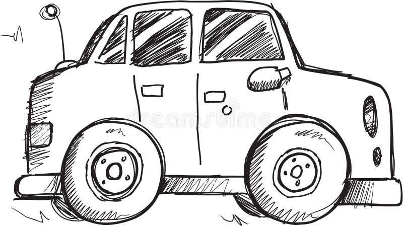 Doodle Car Vector stock vector. Illustration of drawing - 51077305