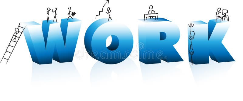 Doodle Cartoons Climbing Word Work Stock Vector - Illustration of ...