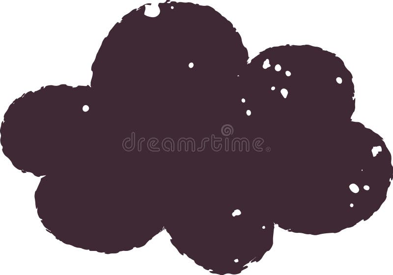 Doodle Chalk Cloud stock illustration. Illustration of design - 354449539