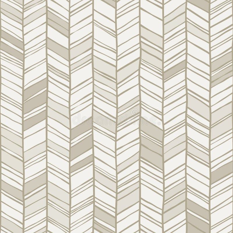 Doodle Chevron Seamless Pattern. Vector Hand Drawn Striped Background ...