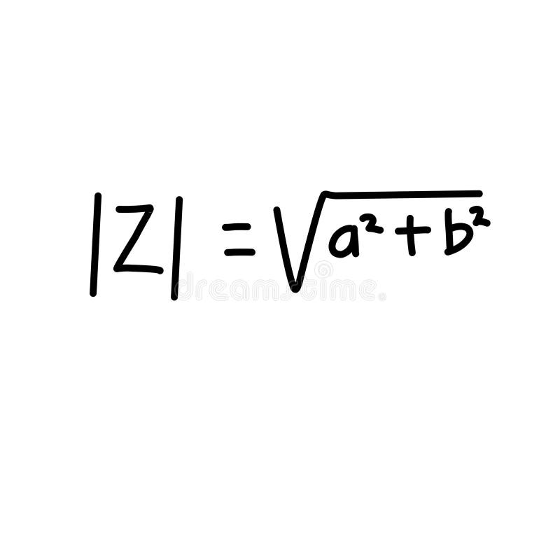 Math Formula. Characteristics of the Root Form Written by Hand. High ...
