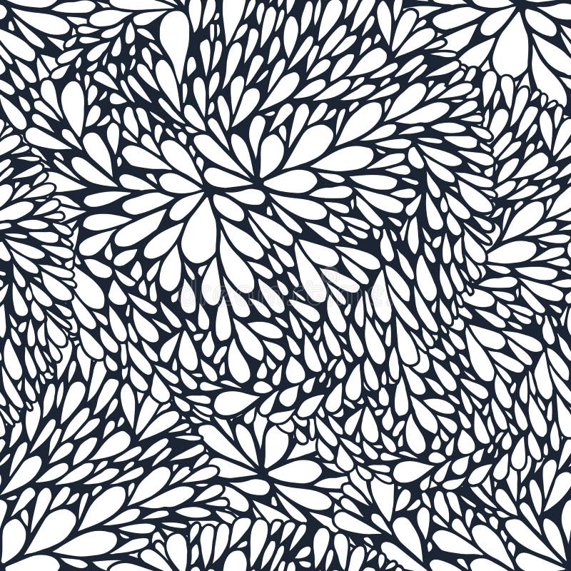 Doodle Circles Outline Ornamental Seamless Pattern Stock Vector ...