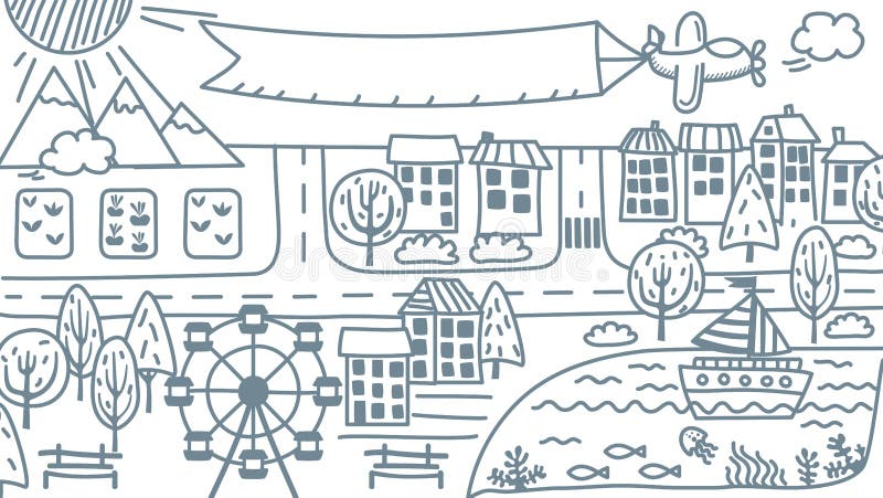 Cartoon Neighborhood Map Stock Illustrations – 328 Cartoon Neighborhood ...