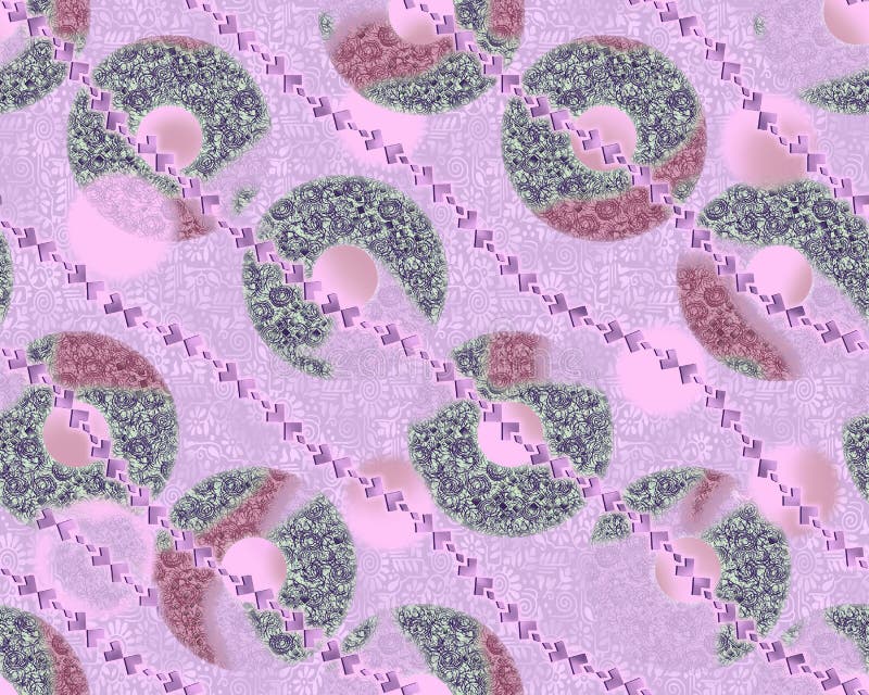 Abstract Colorful Block Print Pattern Stock Illustration - Illustration ...