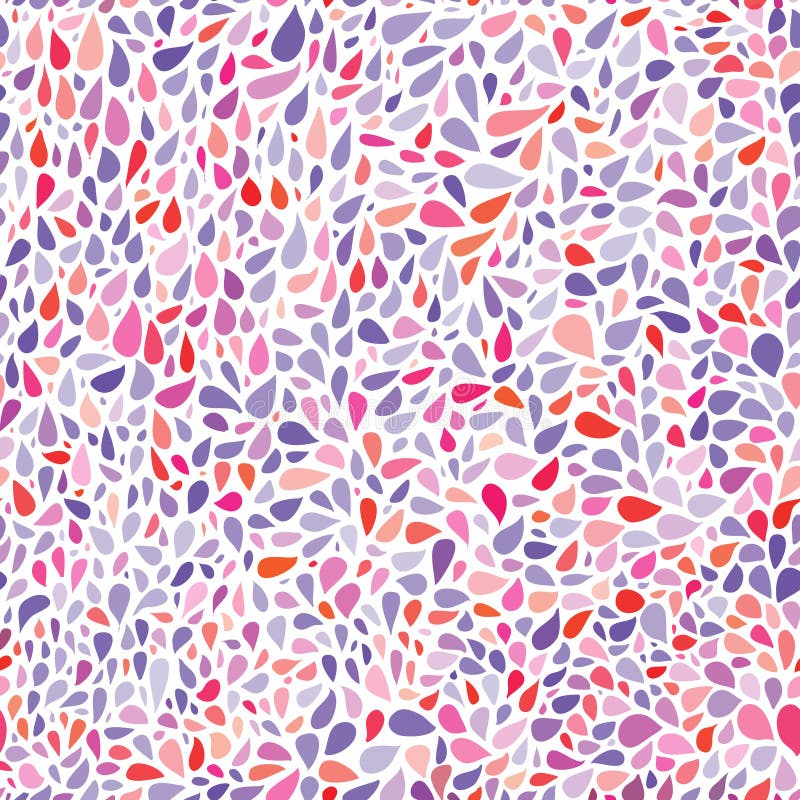 Doodle Color Drops Seamless Pattern. Stock Vector - Illustration of ...