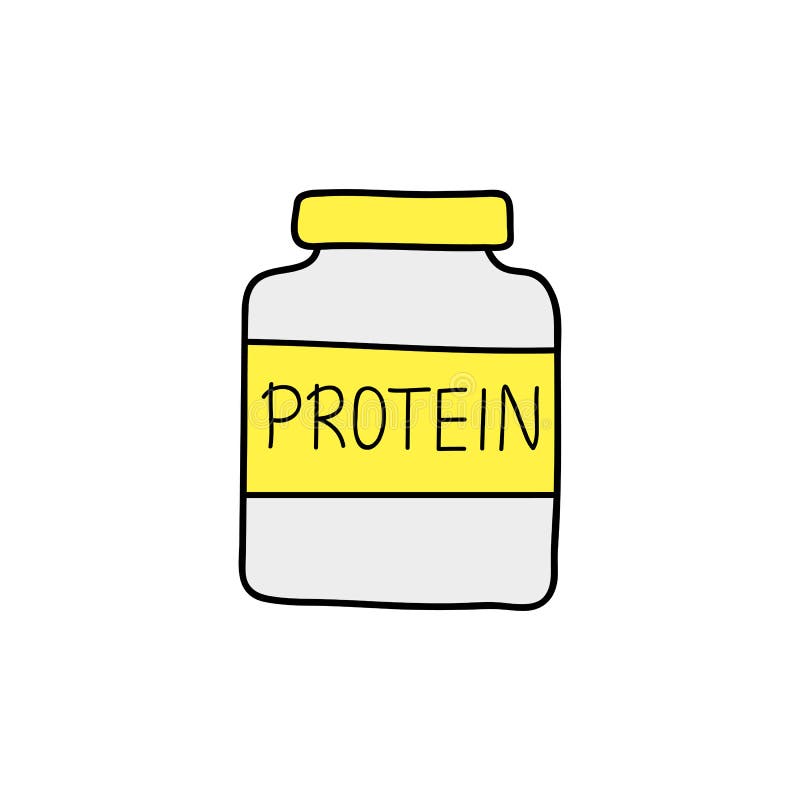 Protein Bar Doodle Icon, Vector Color Line Illustration Stock Vector ...