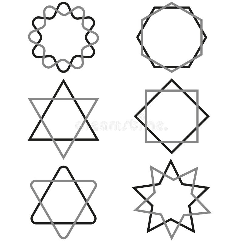 Doodle Different Stars Icons. Star Icon. Vector Illustration. Stock ...