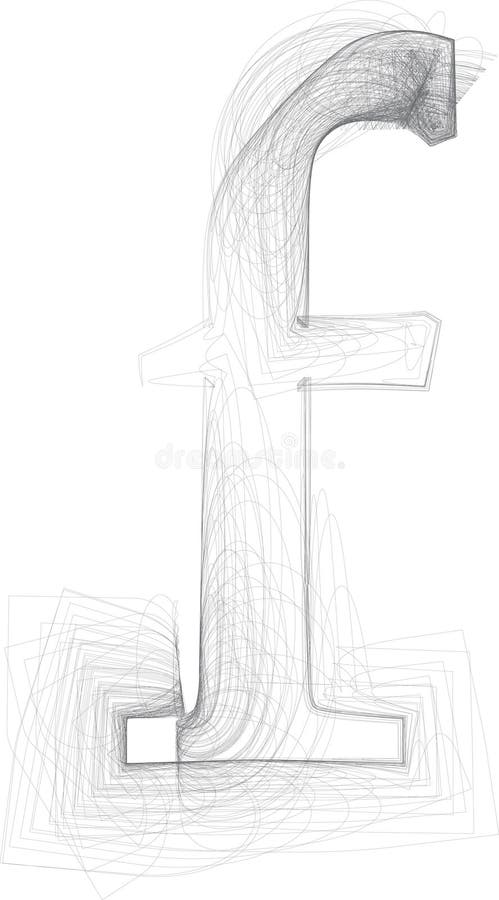 Doodle Digital Drawn Sketch Letter F Stock Vector - Illustration of ...