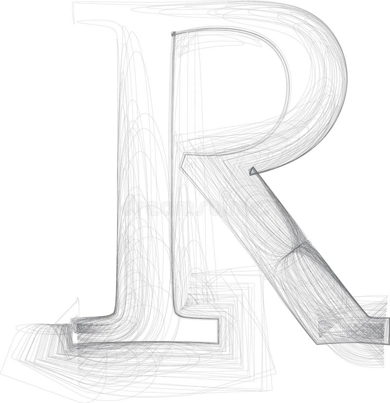 Sketch Letter R Stock Illustrations – 729 Sketch Letter R Stock ...