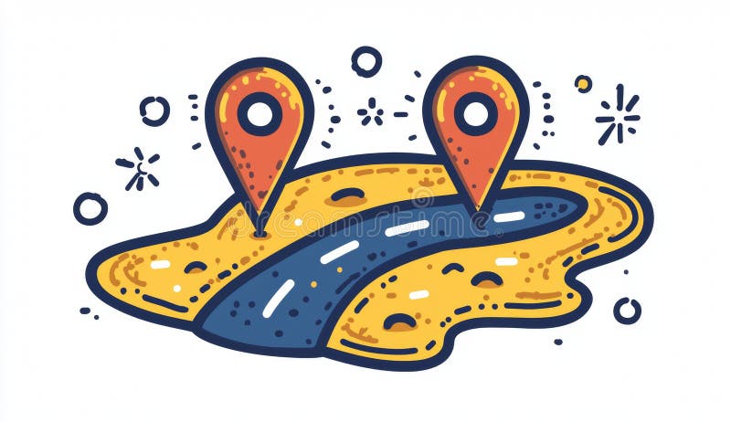 Navigation System Icon Doodle Illustration Stock Photos - Free ...