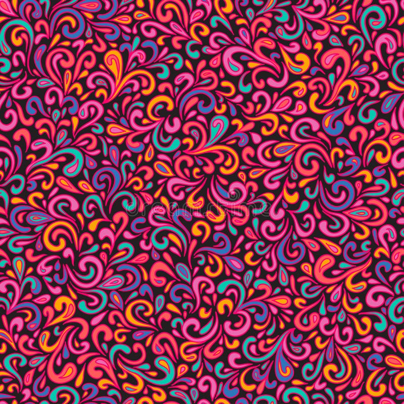 Doodle Drops Seamless Pattern Stock Vector - Illustration of abstract ...