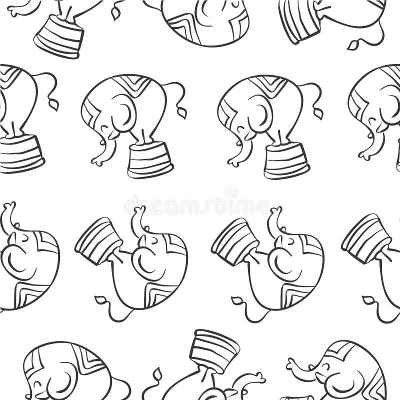 Doodle Elephant Hand Draw Circus Stock Illustrations – 76 Doodle ...