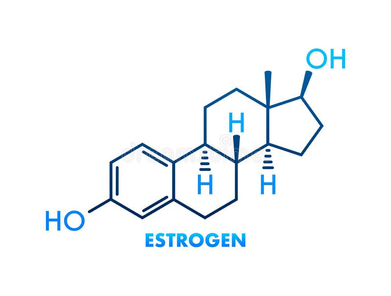 Doodle Estrogen Formula for Concept Design. Doodle Vector Illustration ...