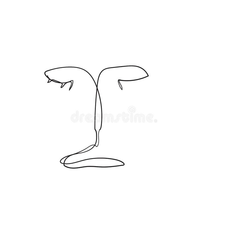 Doodle Face One Line Drawing Style Vector Stock Vector - Illustration ...