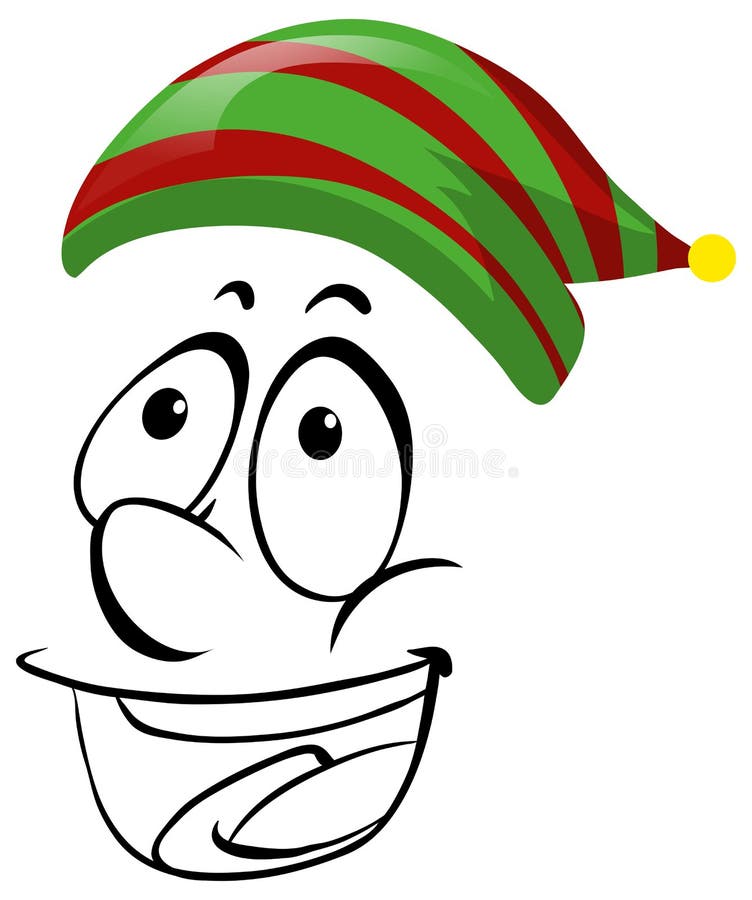 Doodle Face Wearing Green Red Hat Stock Illustrations – 13 Doodle Face ...