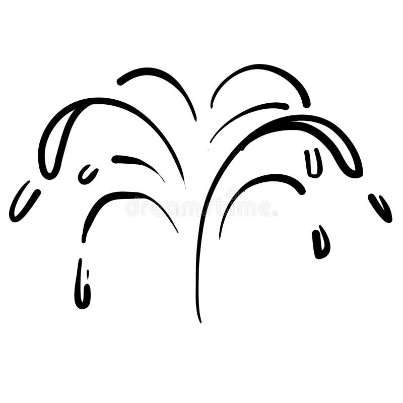 Doodle Firework Explosion in Doodle Style Stock Vector - Illustration ...