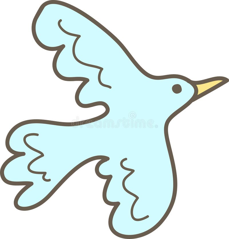 Doodle Flying Bird Sketch stock vector. Illustration of animal - 353620407