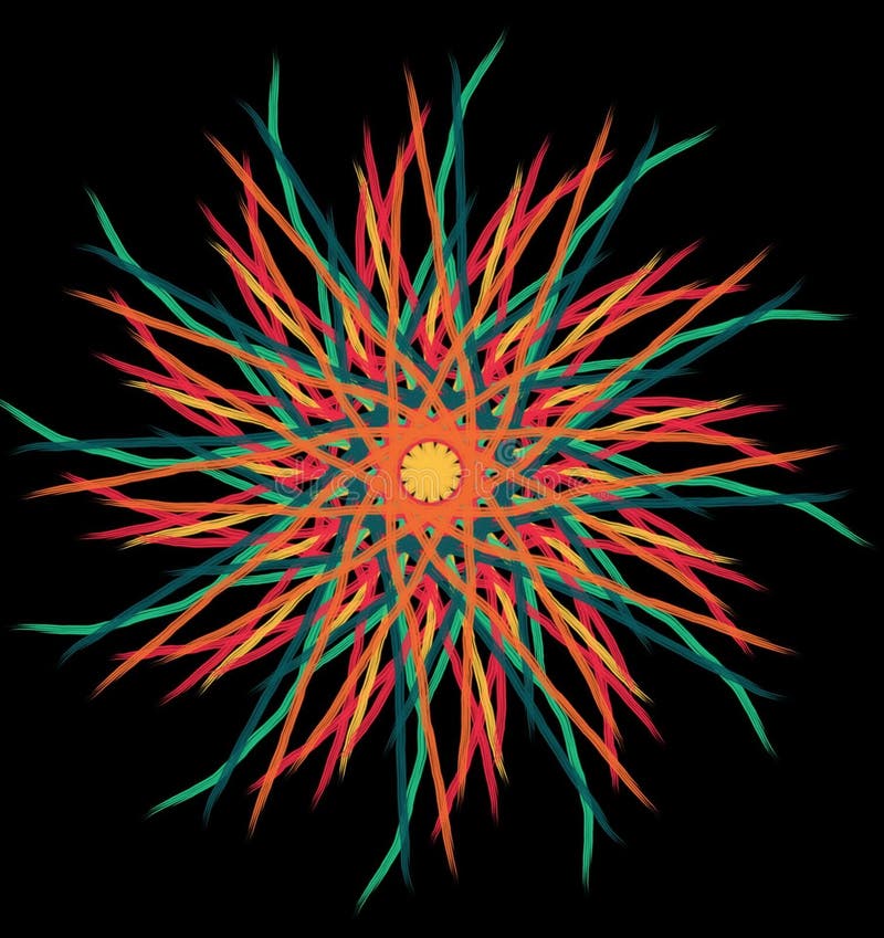 Doodle of Forest and Wildfire Stock Illustration - Illustration of ...