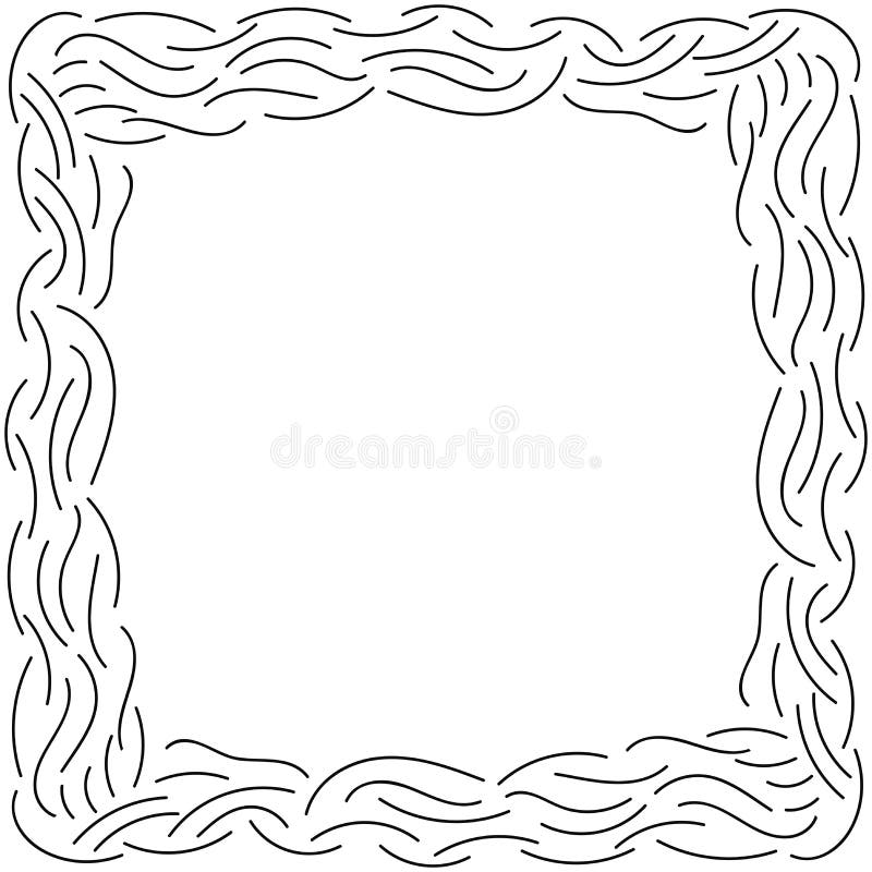 Curly Line Border Stock Illustrations – 5,607 Curly Line Border Stock ...