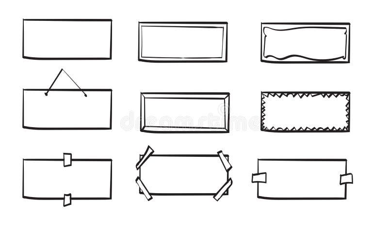 Single Doodle Frames
