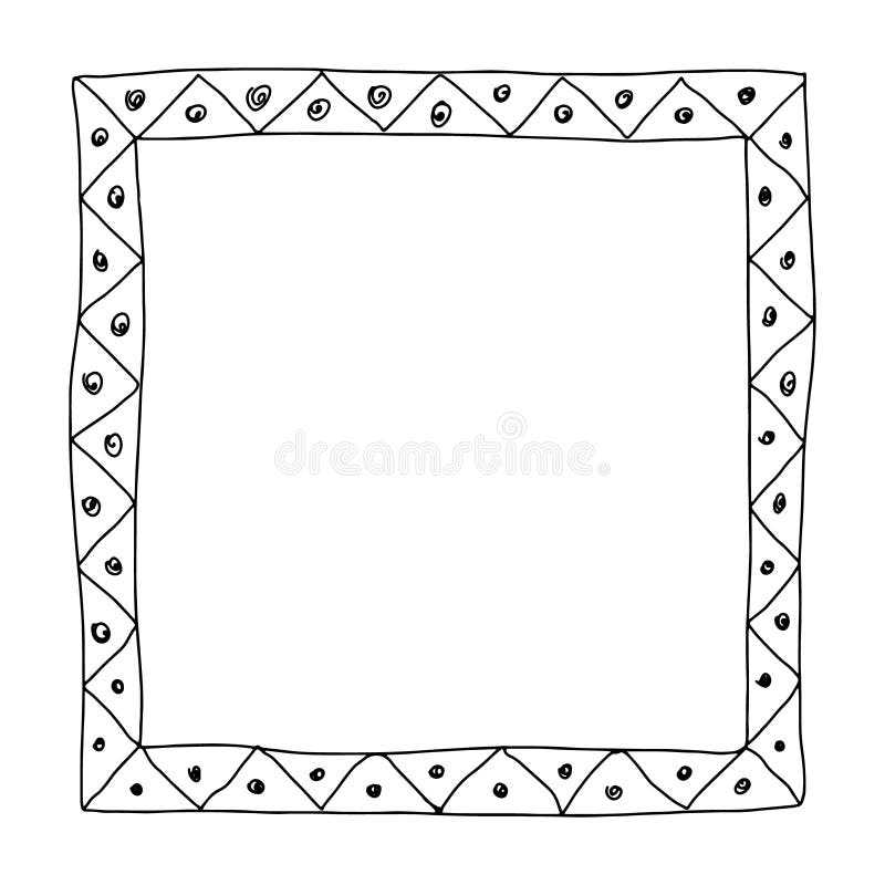 Cute Square Frame Black White Stock Illustrations – 8,437 Cute Square ...