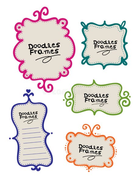 Cute Doodle Frames Stock Illustrations – 6,552 Cute Doodle Frames Stock ...