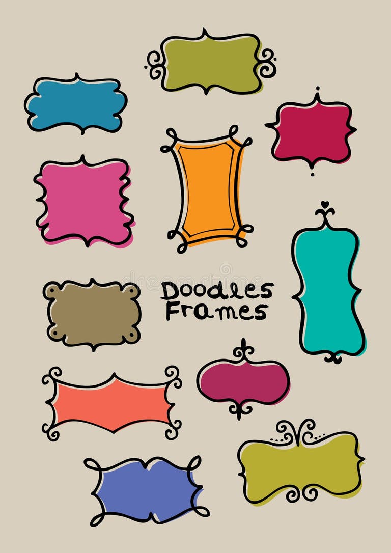 Doodles Frames Stock Illustrations – 1,807 Doodles Frames Stock ...