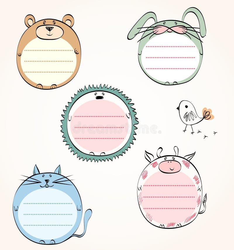 Animal label / frame stock vector. Illustration of collection - 19229497