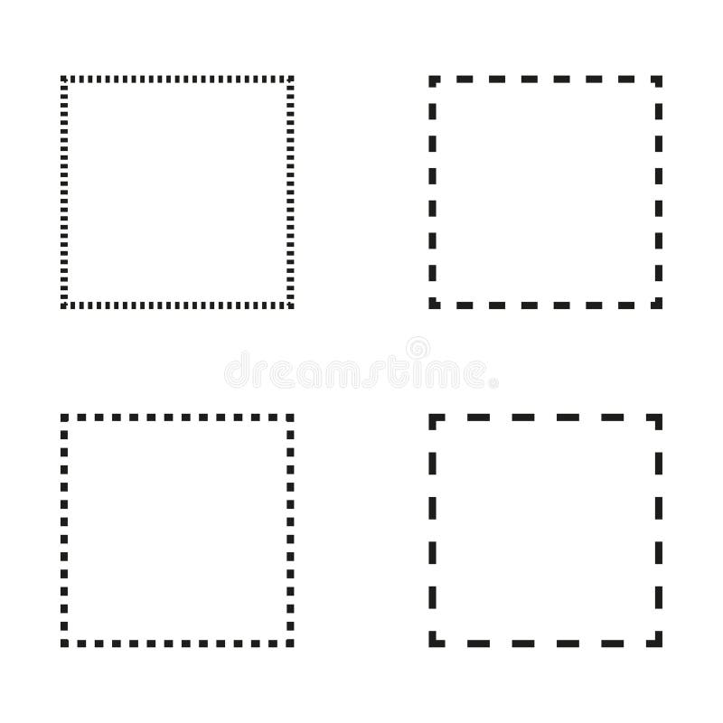 Doodle Frames. Rectangle Hand Drawn Borders. Vector Illustration. EPS ...