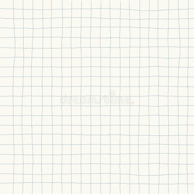 Doodle Gingham Check Plaid Vector Pattern. Vertical and Horizontal Hand ...