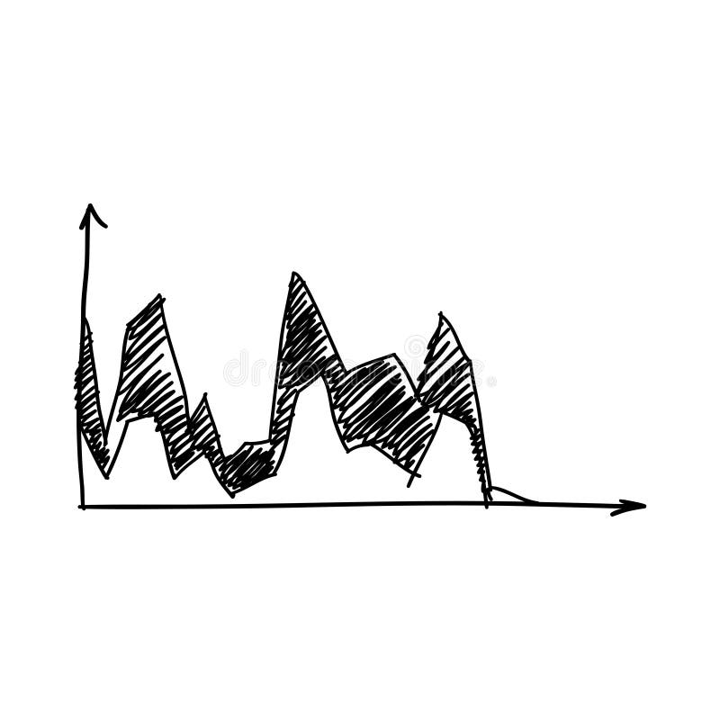 Doodle Graph Illustration stock illustration. Illustration of analyzing ...