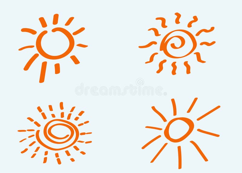 Brushstroke Sunbeam Stock Illustrations – 136 Brushstroke Sunbeam Stock ...